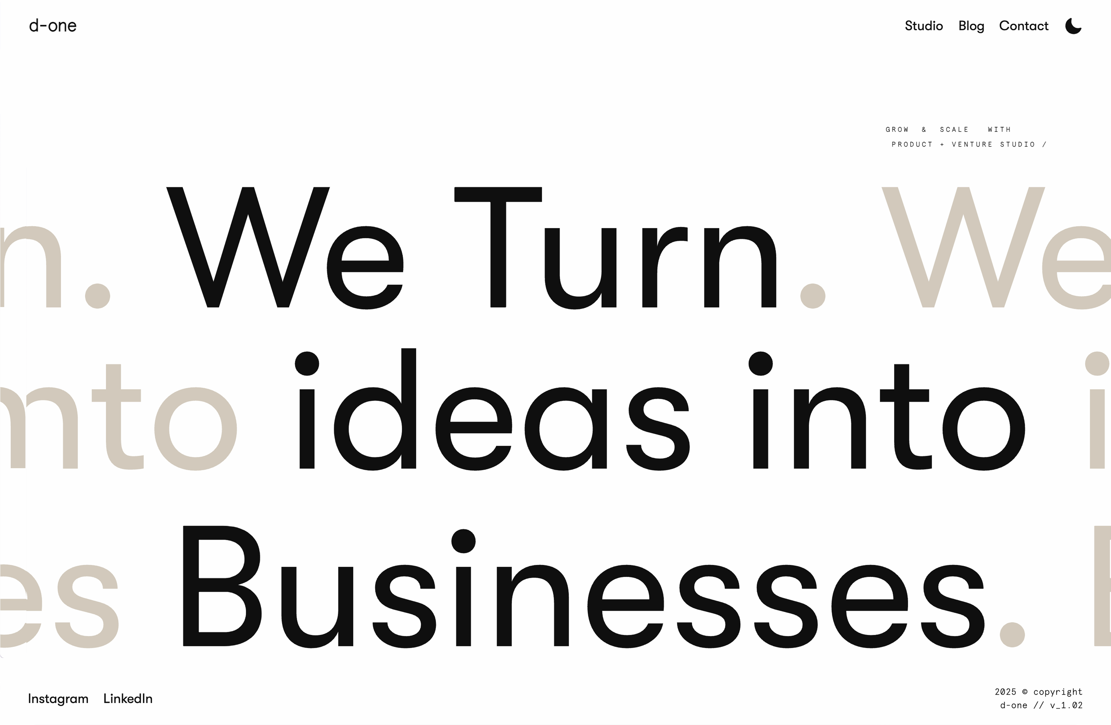 d-one | We make ideas come to life.